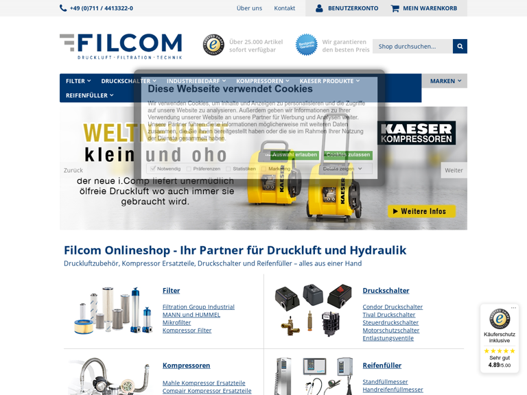 FILCOM GmbH, Filtertechnik in Egg